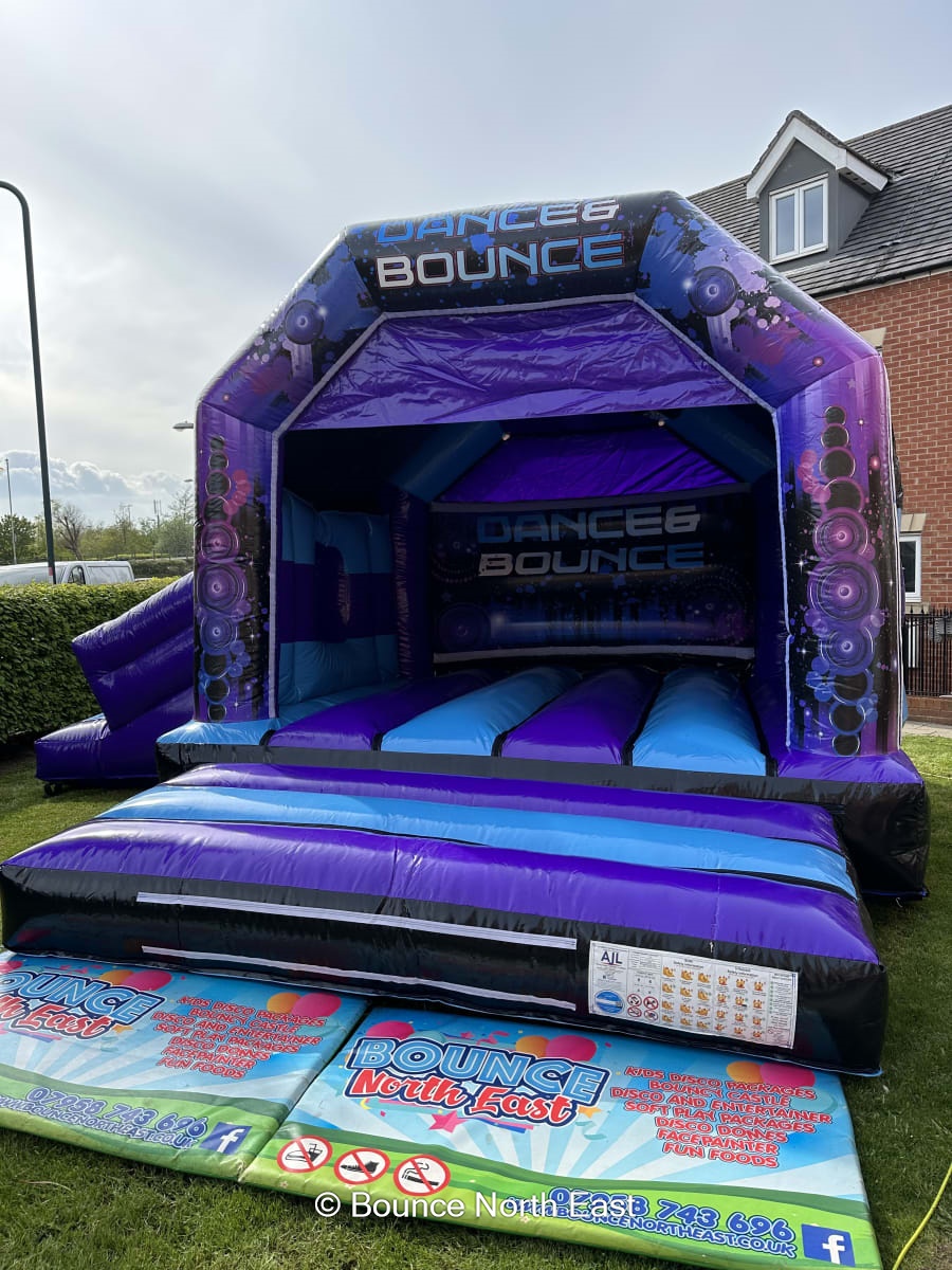 17ft x 15ft Dance and Bounce Slide Castle - Bouncy Castle Hire and Kids ...