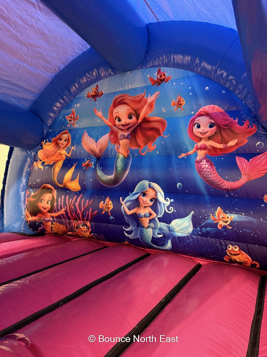 Mermaid Bouncy Castle with Slide - Bouncy Castle Hire and Kids Party ...