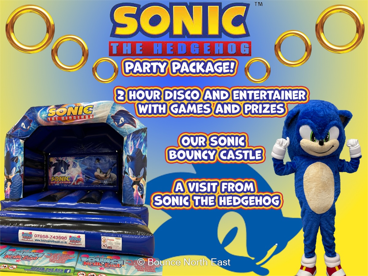 Sonic Party Package - Bouncy Castle Hire and Kids Party Packages in ...